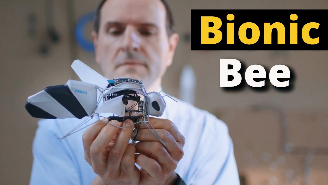 BionicBee - Festo Unveils Its Smallest Flying Creation That Fly in Coordinated Swarm - YouTube