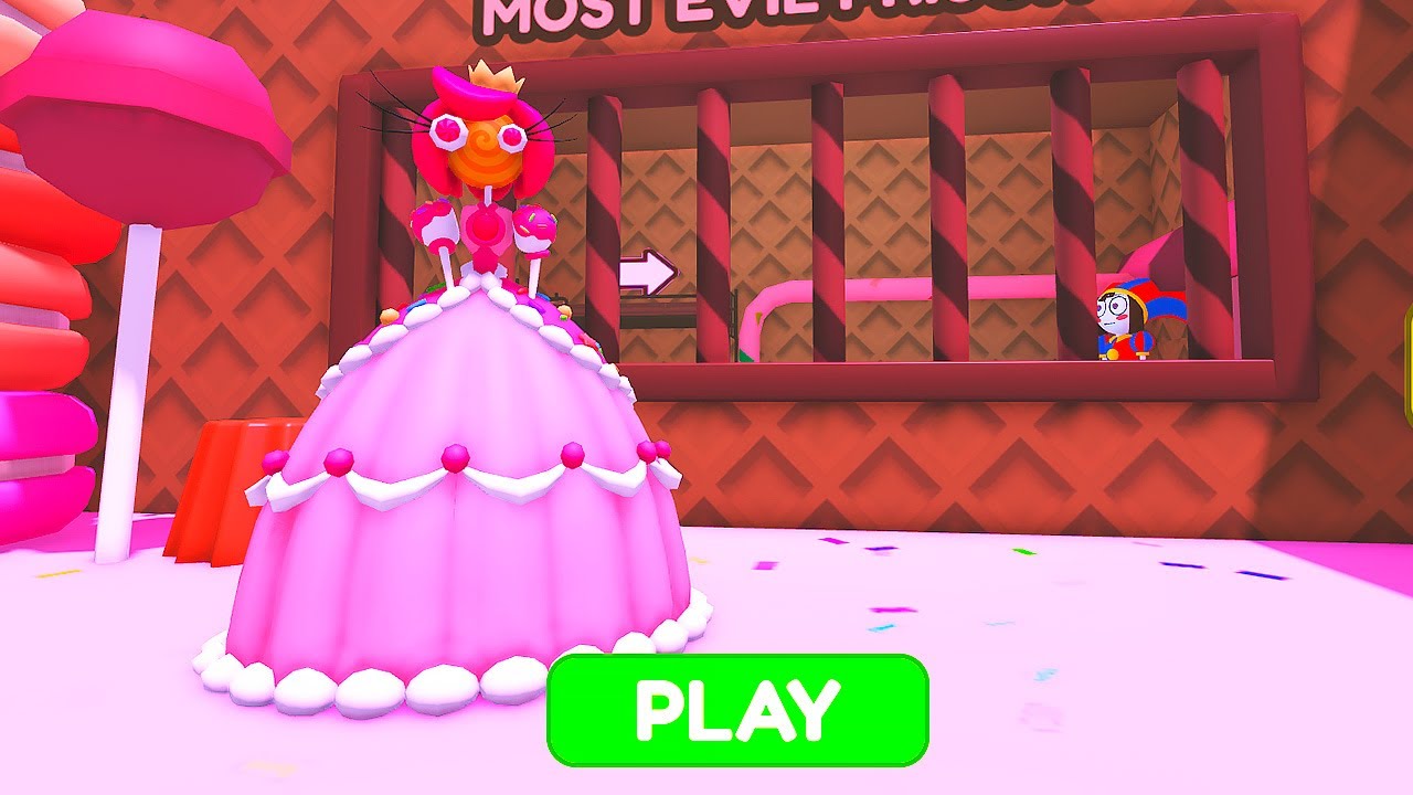 DIGITAL CIRCUS CANDY LAND PRISON RUN OBBY - PRINCESS LOOLILALU(The ...