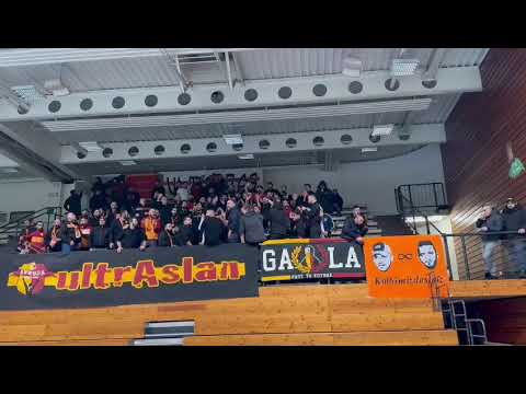Yeni Beste ultrAslan-Avrupa tribün cekim Galatasaray Basketball Fans Volleyball Fans eniyi Deplasman