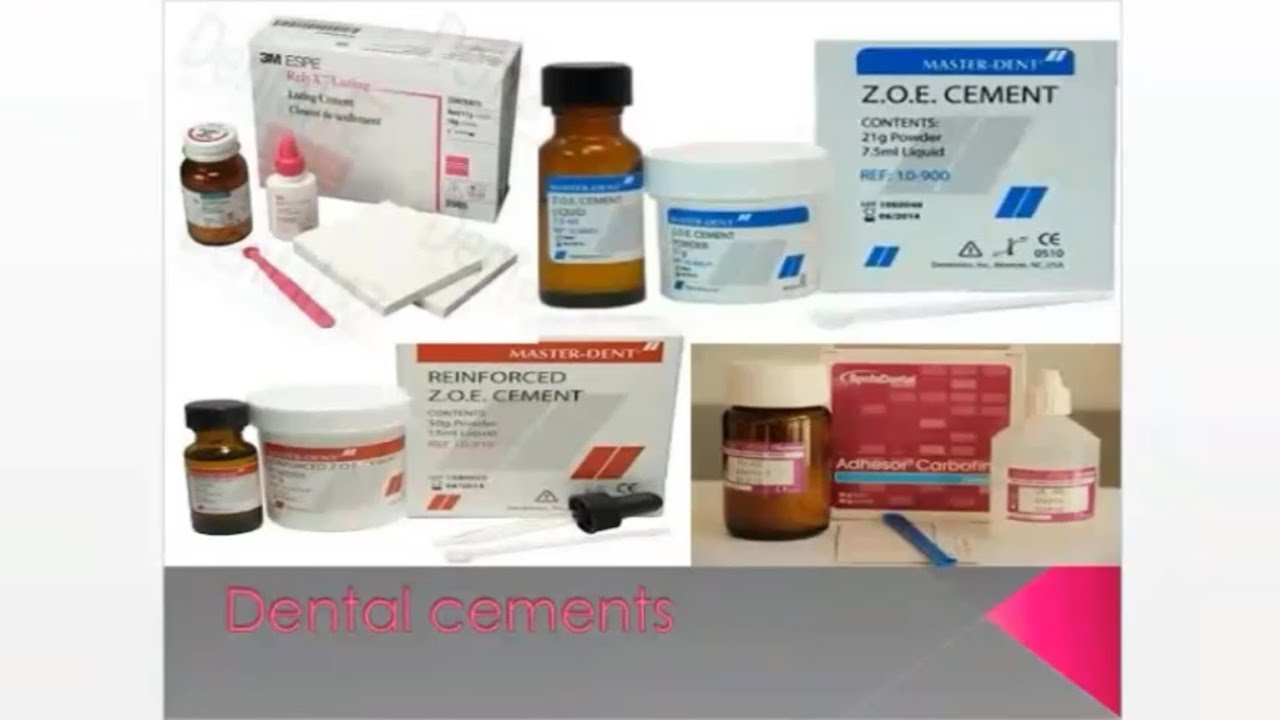 Dental Material 2 - dental cements - YouTube