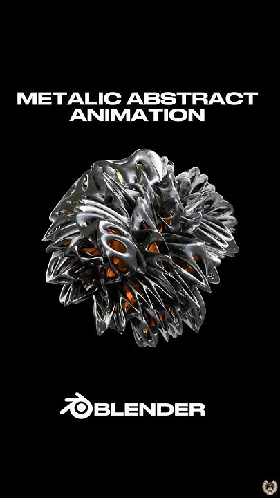 Metalic abstract animation in Blender #3d #blender3d #b3d #Blender #tutorials #tutorial3d - YouTube