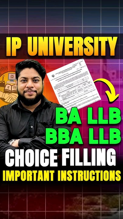 IP University BA LLB BBA LLB Choice filling start💥IMPORTANT Instructions 2024💯 #shorts - YouTube
