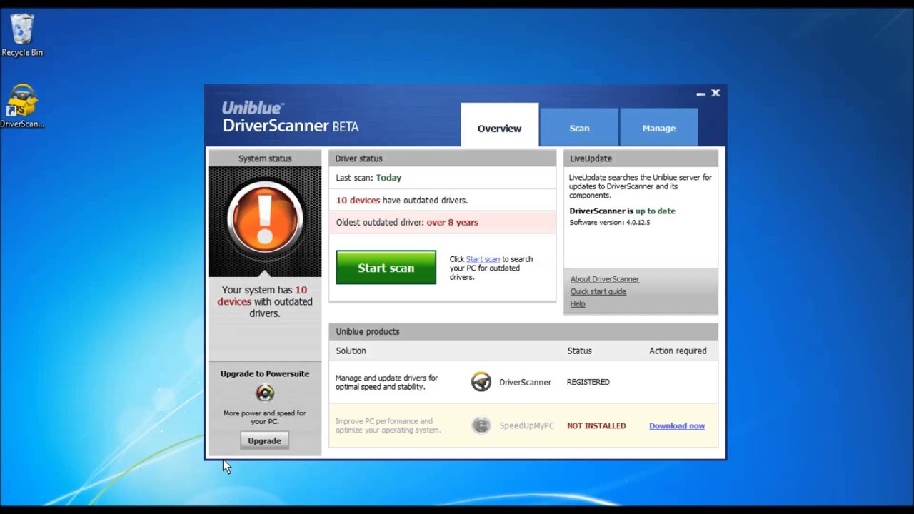 Uniblue - How to Use DriverScanner BETA - YouTube