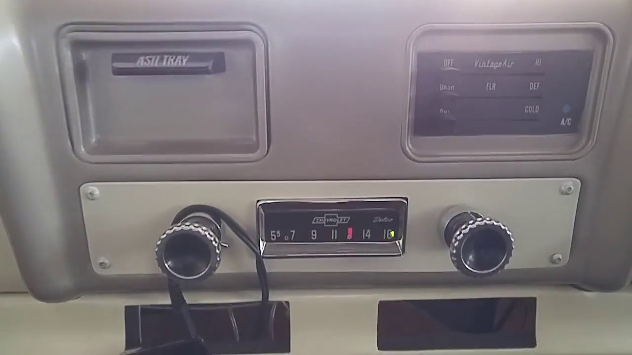 1963 C10 AM/FM MP3 Radio Conversion Test - YouTube