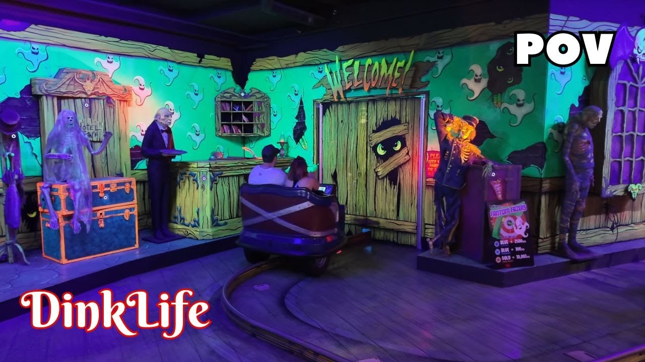 Ghost Blasters Dark Ride at Clifton Hill, Niagara Falls (POV) + Review ...
