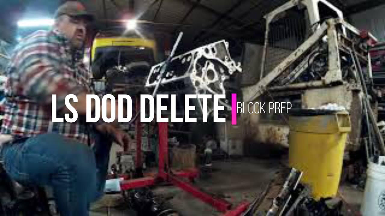 Gm Ls Gen4 drill tap plug block oil ports dod afm delete - YouTube