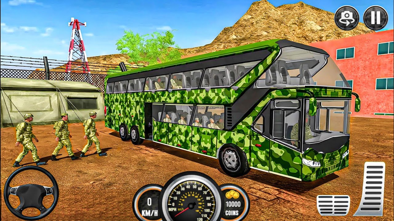 Army Bus Driver US Soldier Transport Duty 2024 - Offroad Bus Driving ...