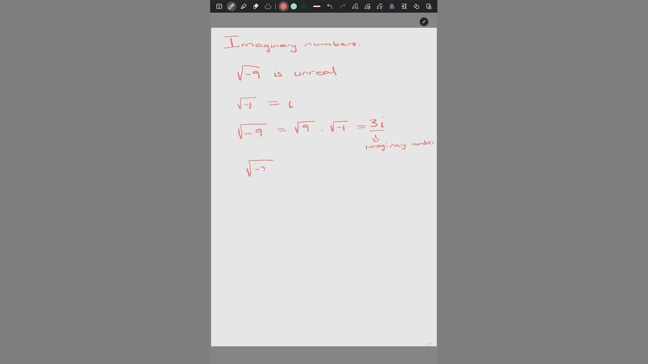 Introduction to imaginary numbers lesson 1 - YouTube
