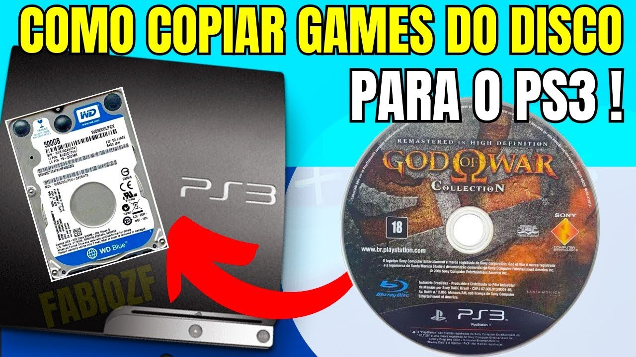 COMO COPIAR JOGOS DO CD (DISCO) PARA O HD INTERNO DO PS3 EM 2024 - YouTube