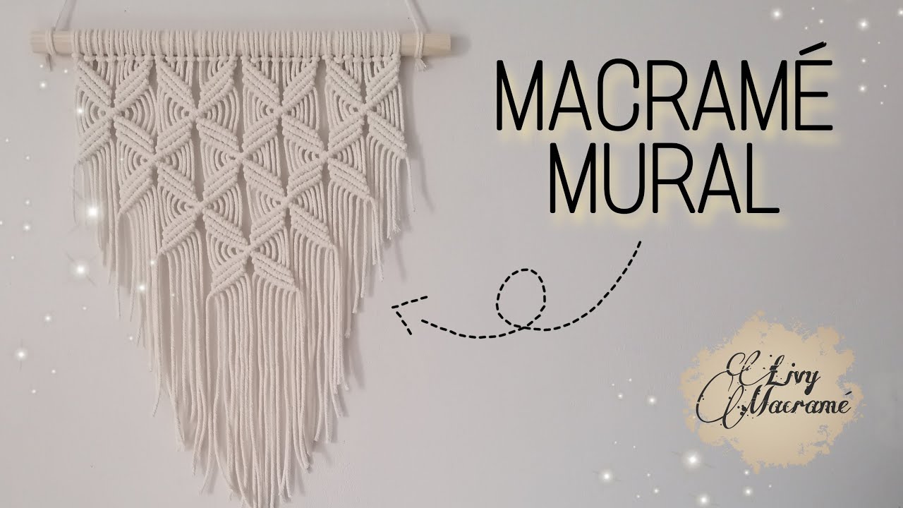 DIY macramé mural #8 | Livy Macramé - YouTube