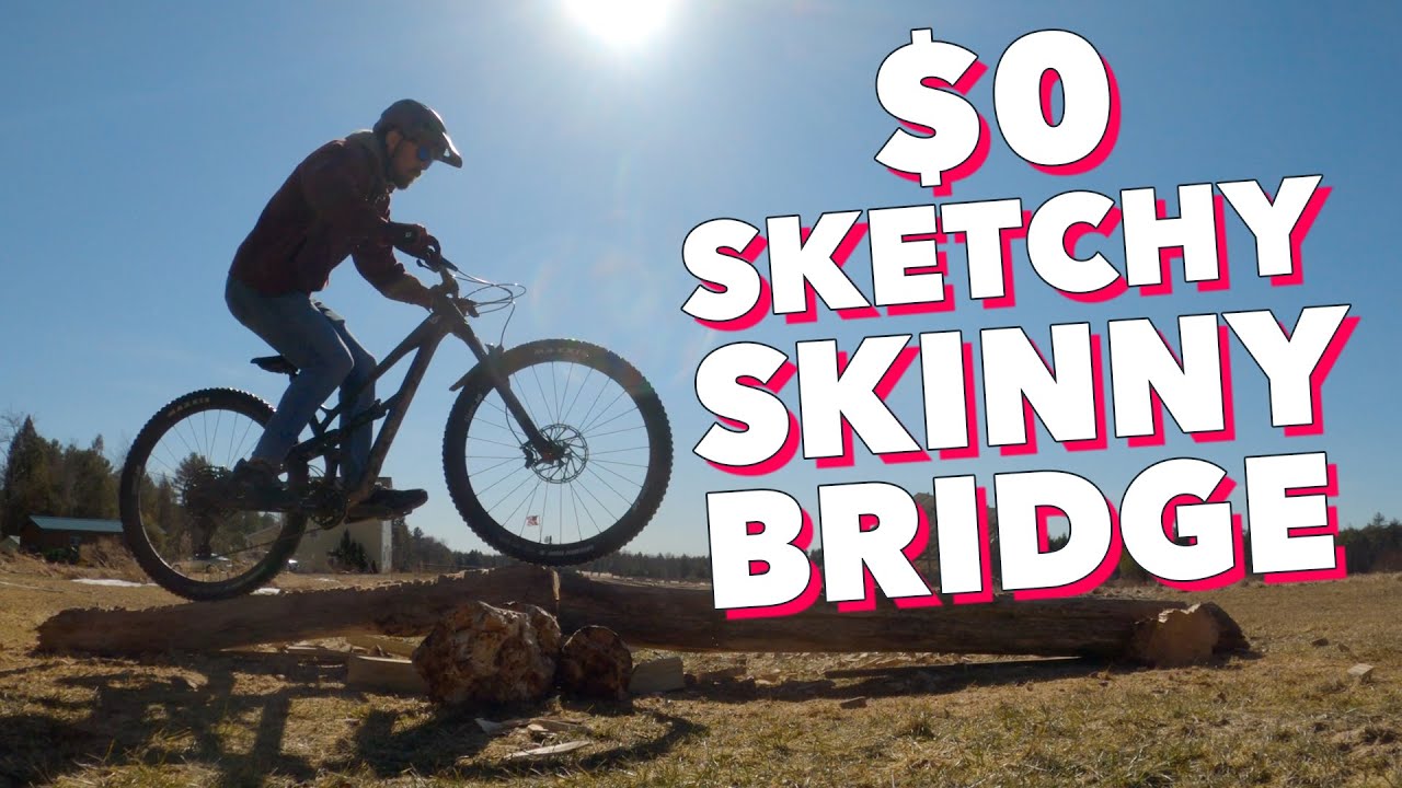 Building a FREE Skinny Bridge from a Fallen Tree - YouTube