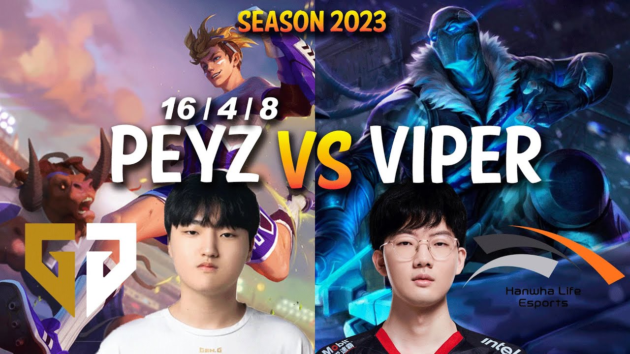 Gen Peyz vs HLE Viper - Peyz EZREAL vs VARUS ADC - KR Ranked - YouTube