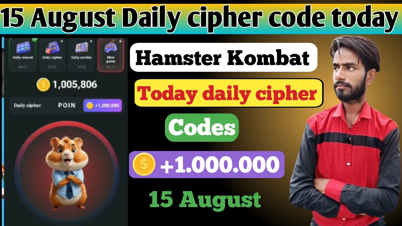Hamster Kombat Daily cipher code today | Hamster Kombat Daily cipher code | today daily cipher ...