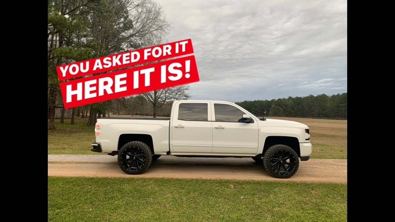 Leveled my squatted Silverado! - YouTube