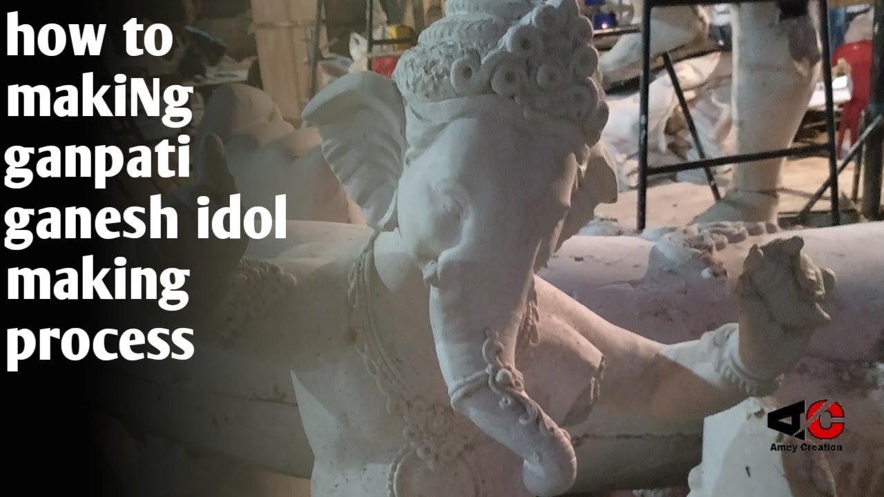 how to making ganpati Ganesh Idol making process at home | Eco friendly ...