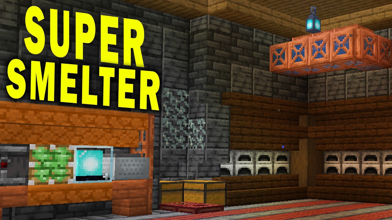 I Built an EASY Super Smelter! (IgnitorSMP) - YouTube