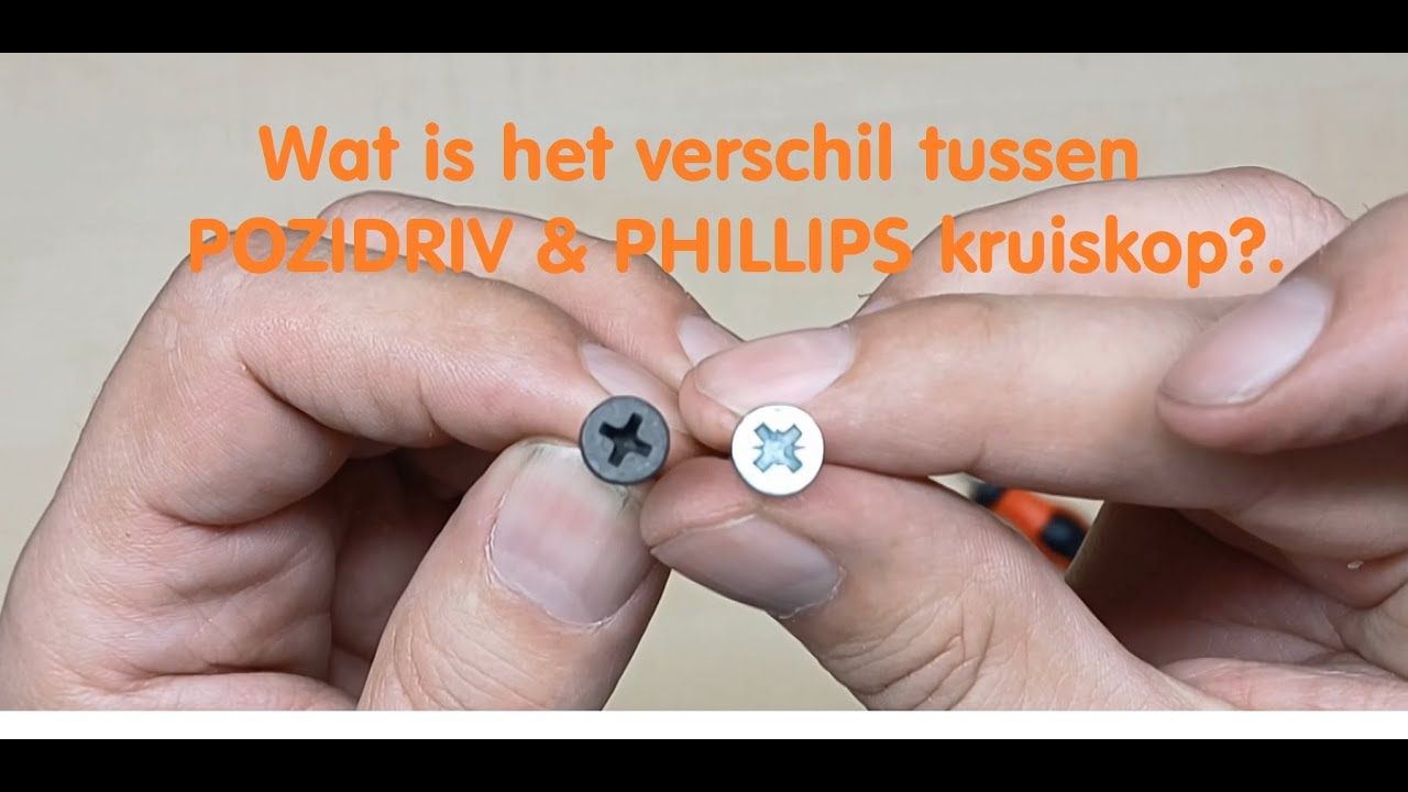 Je denkt dat het een kruiskop is… maar welke? 🔍 #pozidriv#phillips # ...