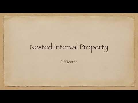 Nested Interval Property - YouTube