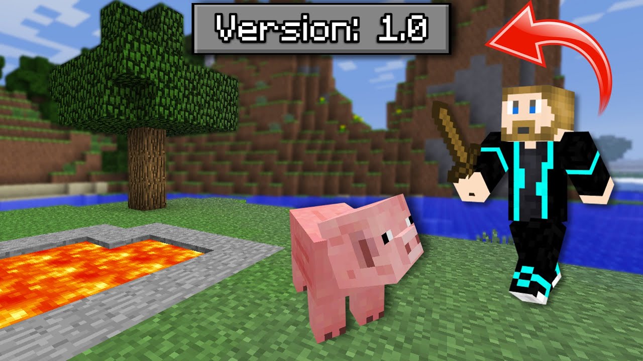 Playing The First Ever Version Of Minecraft! - YouTube