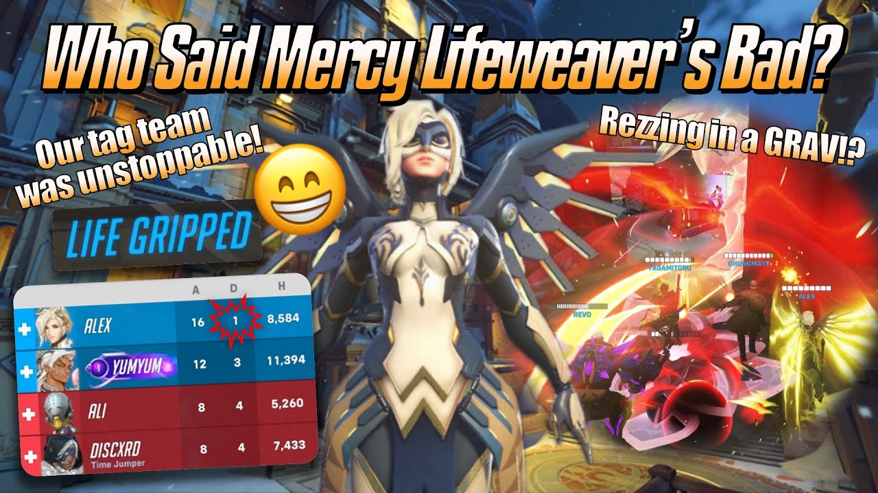Who Said Mercy Lifeweaver's Bad? 😁 - Top 500 Mercy Gameplay ...
