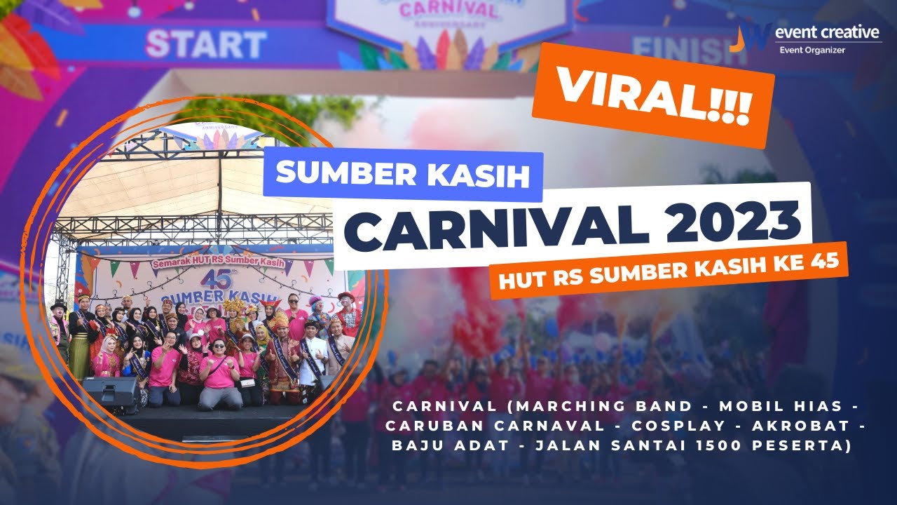 VIRAL!! LAUTAN PINK DI TENGAH KOTA CIREBON! CARNIVAL HUT RS SUMBER ...