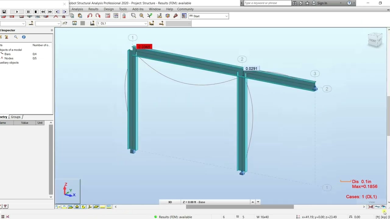 Analysis of frame using robot structure EX9 - YouTube