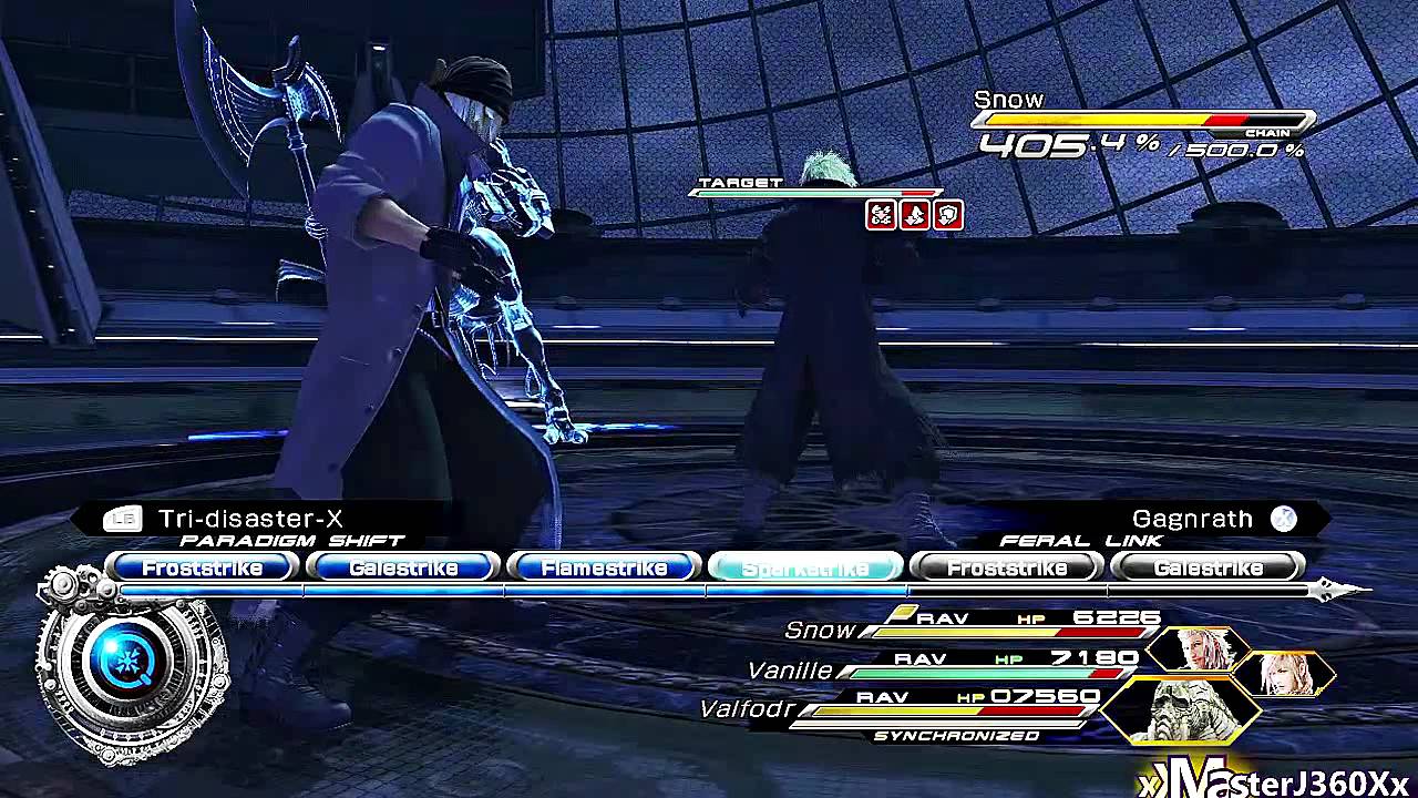 Final Fantasy XIII-2: Party Mods Snow x2 & Vanille Vs DLC Snow - YouTube