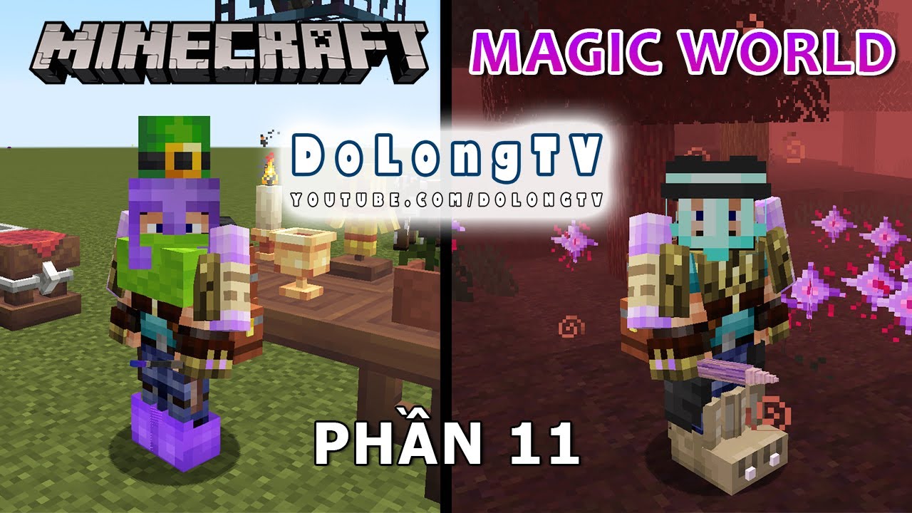 100 Ngày Sinh Tồn Trong Minecraft Magic World - PHẦN 11 - YouTube