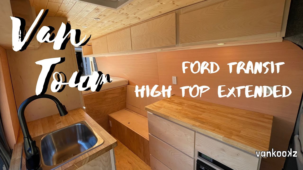 Couple Builds Custom Van Conversion in 7 Weeks | Ford Transit Extended ...