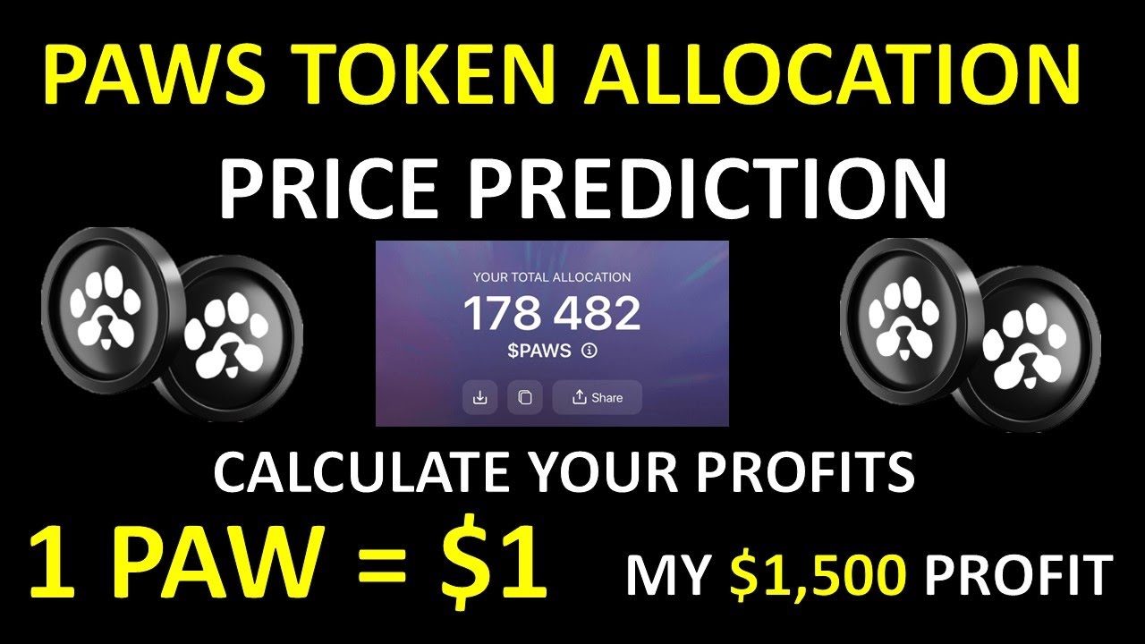 Paws Token Allocation & Price Prediction | Calculate Your Profits! 1 ...