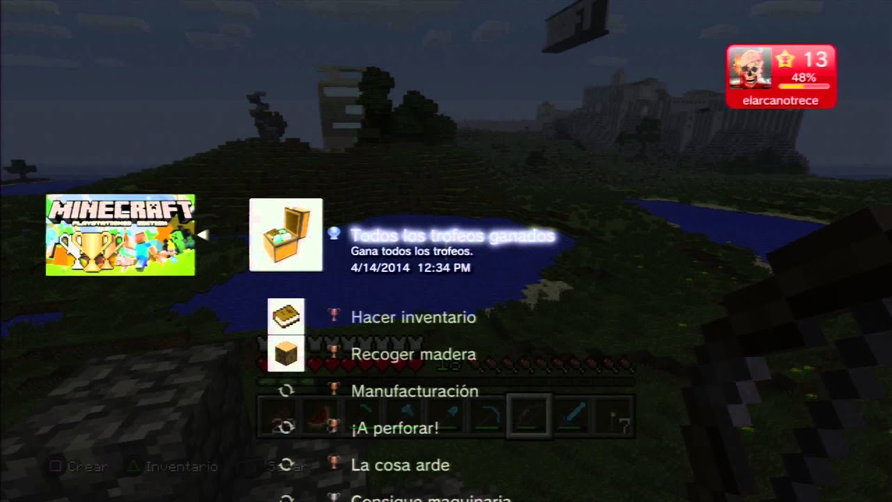 MINECRAFT: TROFEOS "Duelo de precisión" y PLATINO - elarcanotrece - YouTube