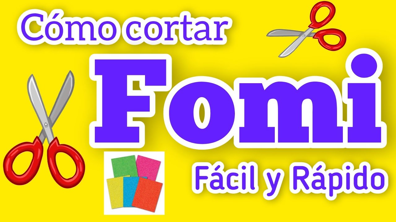 Así se corta el fomi fácil y rápido - YouTube