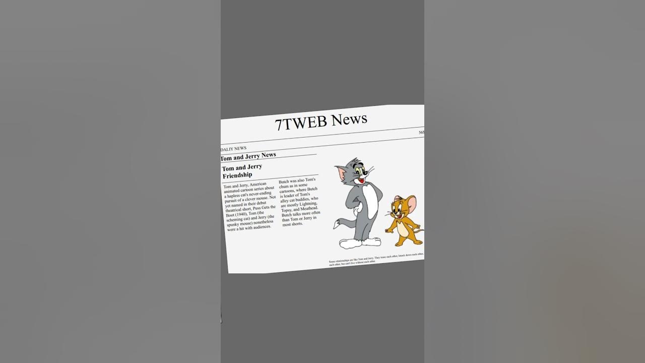 Tom And Jerry Last Part News Paper Coding Webdesign Css3code Webdevelopment Html 