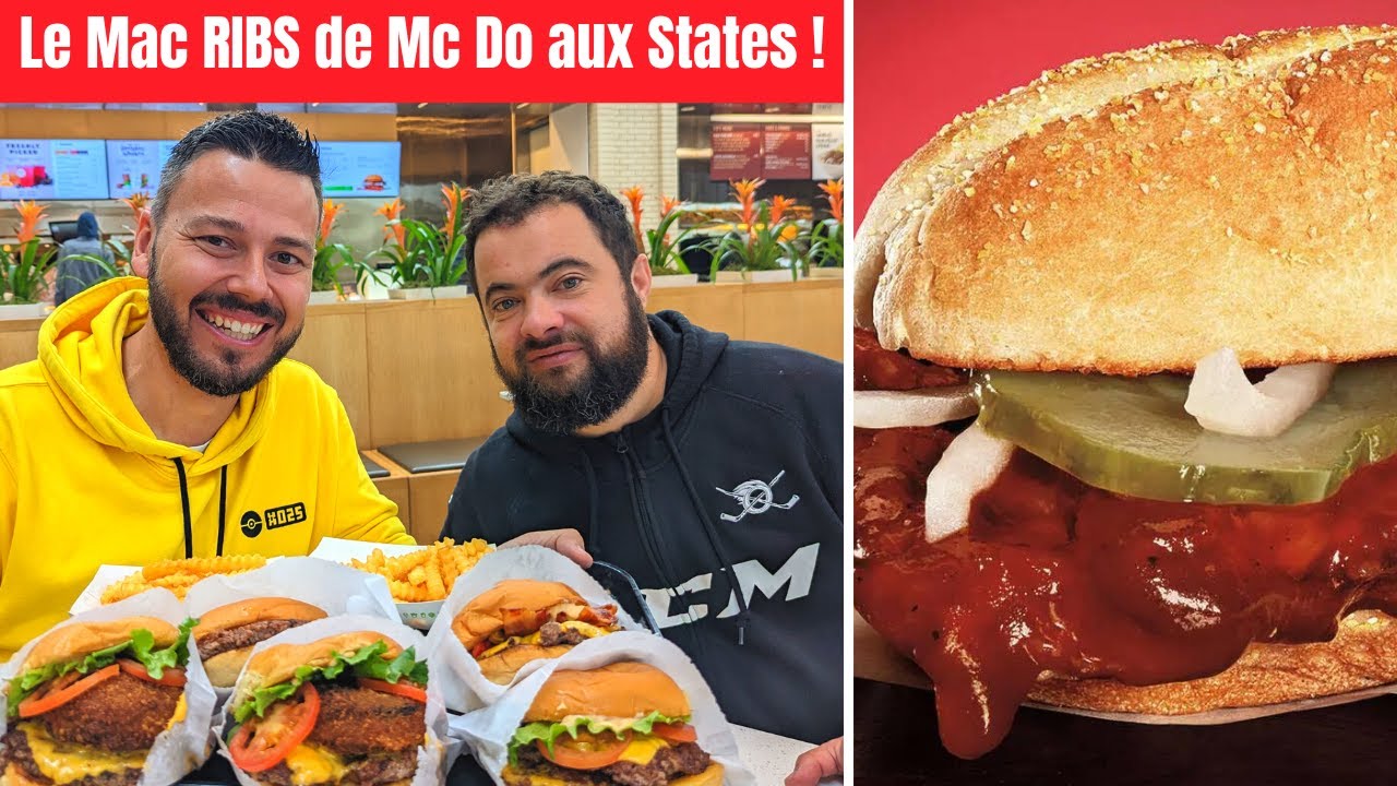 Le MAC RIBS : le PIRE SANDWICH de Mc Do au TEXAS ? - VLOG 1371 - YouTube