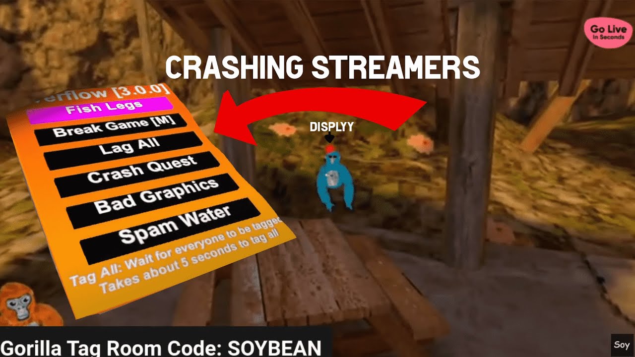 GORILLA TAG STREAMER CRASHING COMPILATION WITH OVERFLOW MOD MENU *FUNNY* - YouTube
