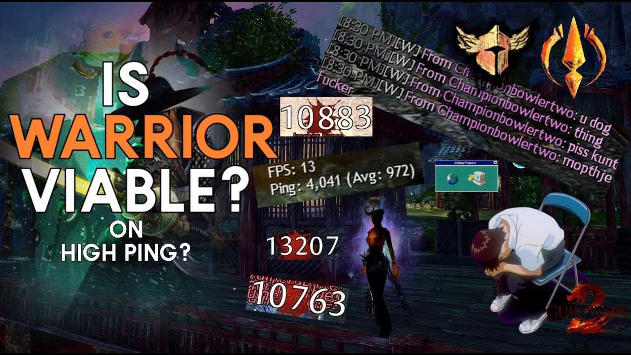 High ping player tries WARRIOR roaming, my experience - GW2 - WvW [4K] - YouTube