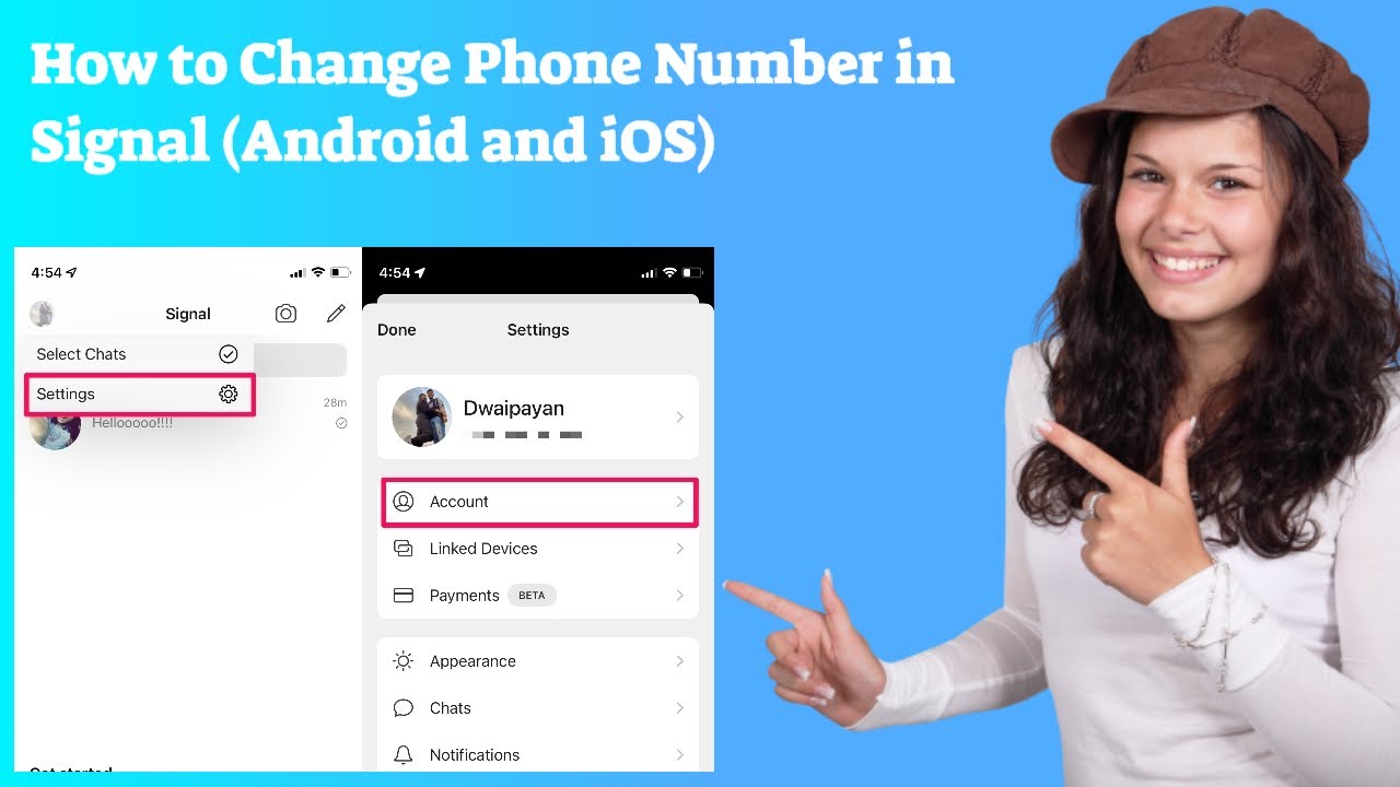 How to Change Phone Number in Signal Android and iOS - YouTube