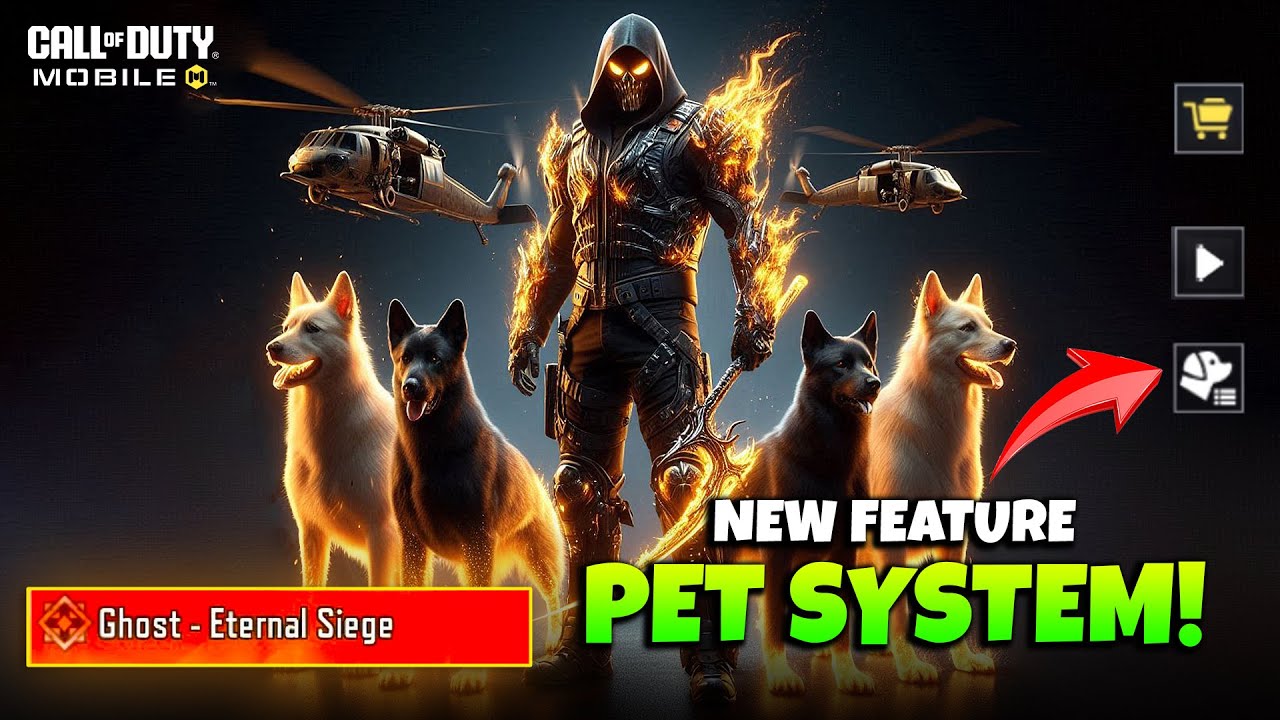 Pet System in CODM - Mythic Ghost Features COD Mobile - Mythic Riley Dog - YouTube