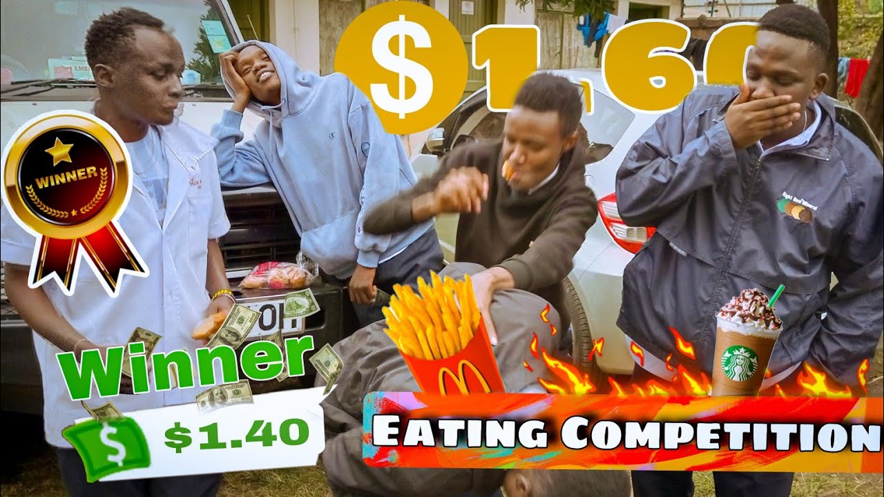 KENYANS VS FOOD, Eat the most KDF 🥨 and win $1.40. Eating Competition ...