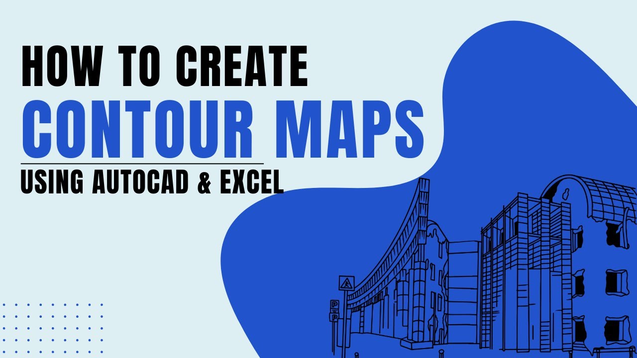 HOW TO CREATE CONTOUR MAPS USING AUTOCAD - YouTube