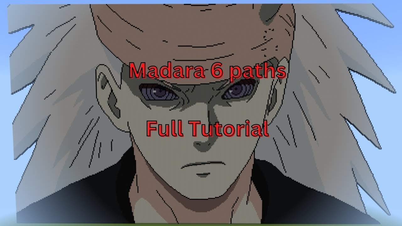Minecraft Madara 6 Paths Pixel Art Tutorial (Naruto Shippuden) - YouTube