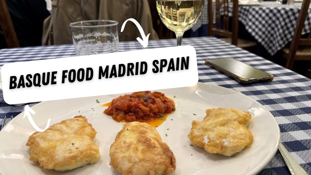 Madrid BEST restaurants : Eating Basque food in Madrid Spain - YouTube