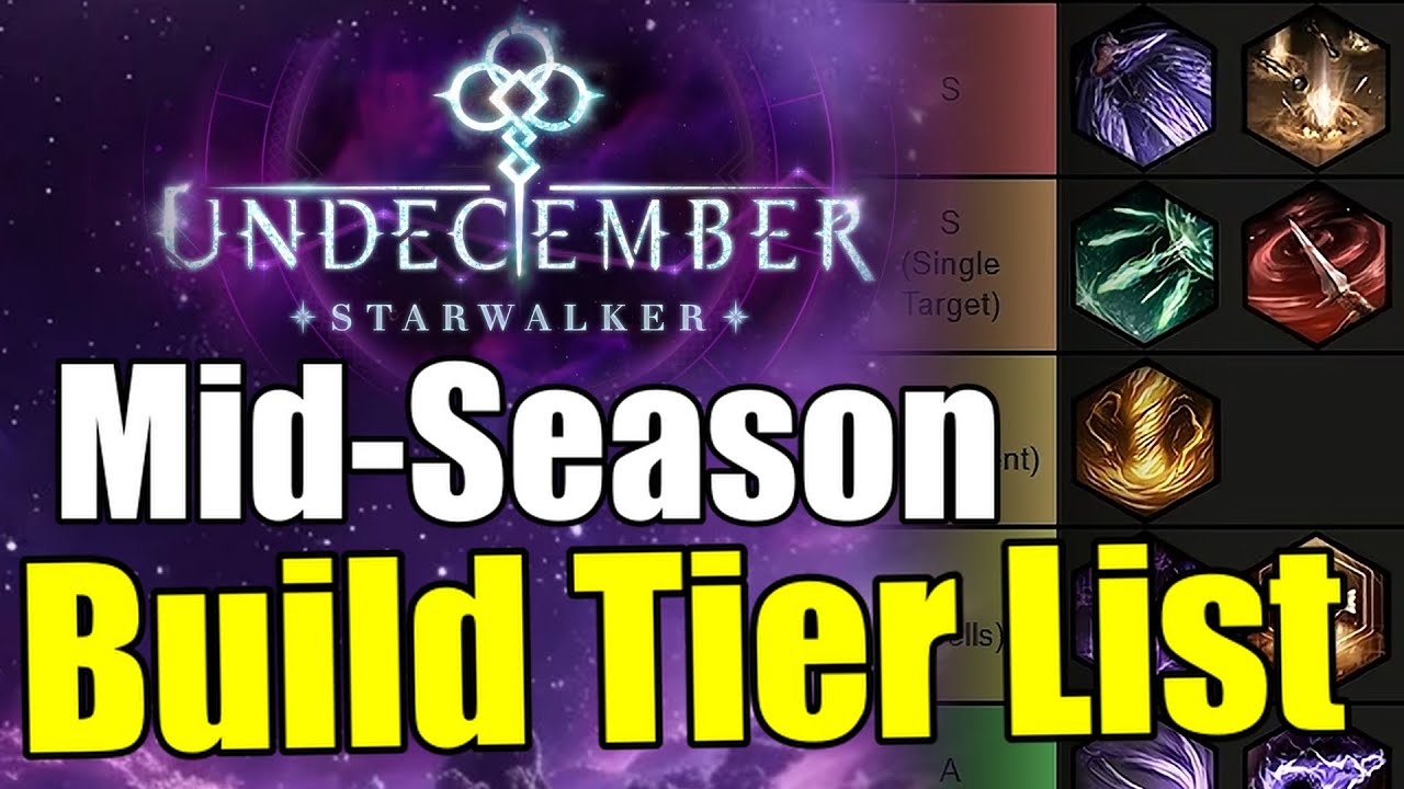 Mid-Season Build Tier List Update | Season 8 Starwalker | Undecember ...
