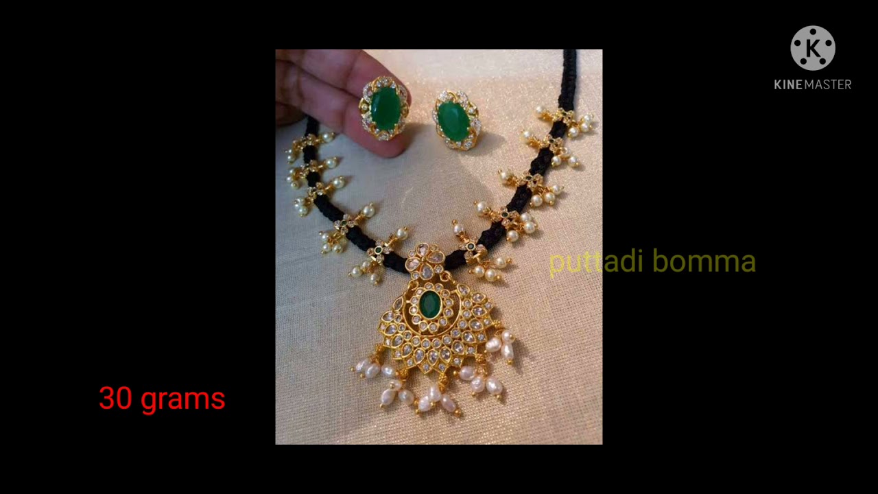 latest gold silk thread jewllery - YouTube