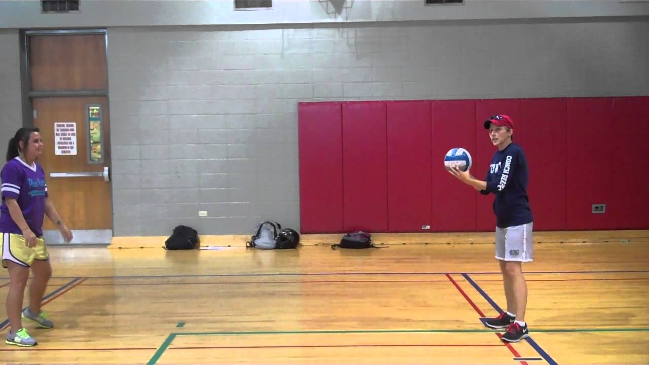 How to do a basic volleyball set - YouTube