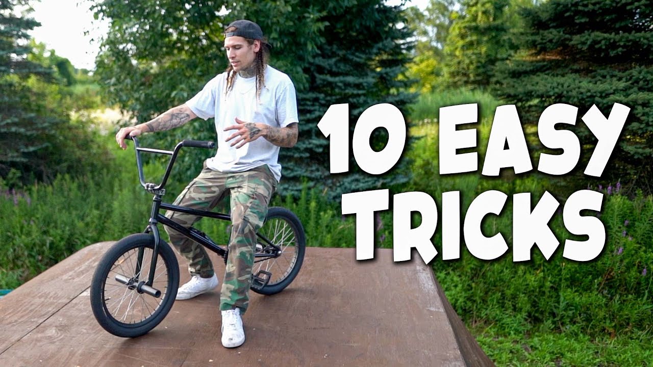 10 Easy Beginner BMX Tricks - YouTube