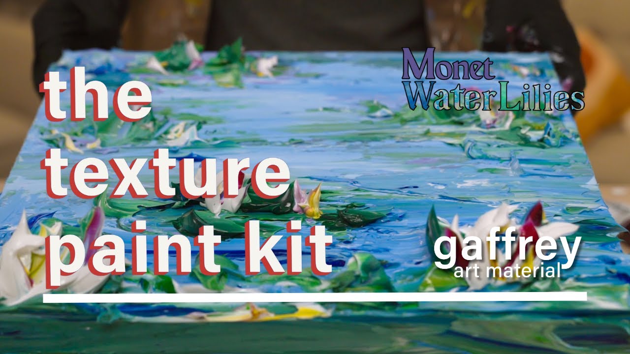 The Texture Paint Kit: Monet Water Lilies Full Tutorial - YouTube
