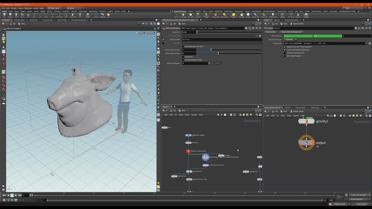 Houdini - BASIC Rbd Material Fracture - YouTube