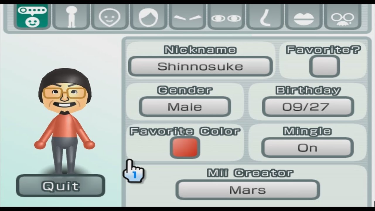 Shinnosuke - Wii Sports - Mii 1015 - YouTube
