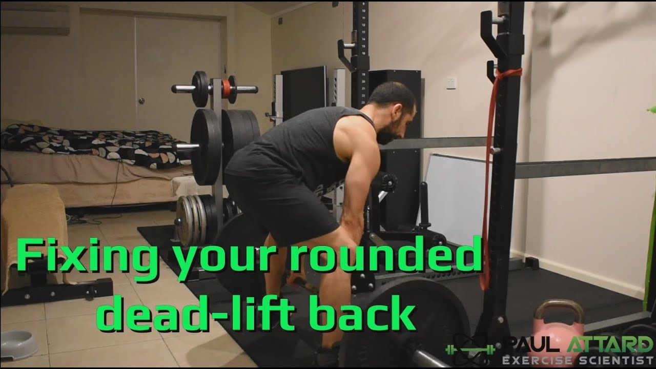 Fix back rounding during the deadlift (Quickly) - YouTube
